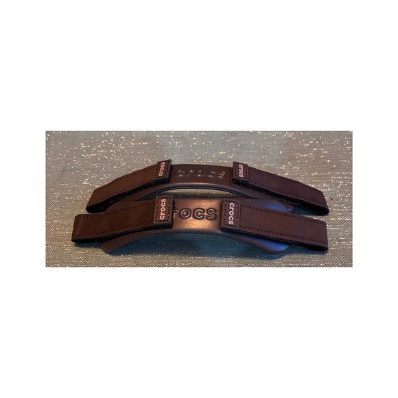 CROCS | Shoes | Mens Crocs Heel Strap Replacement Part Dark Brown Pair ...